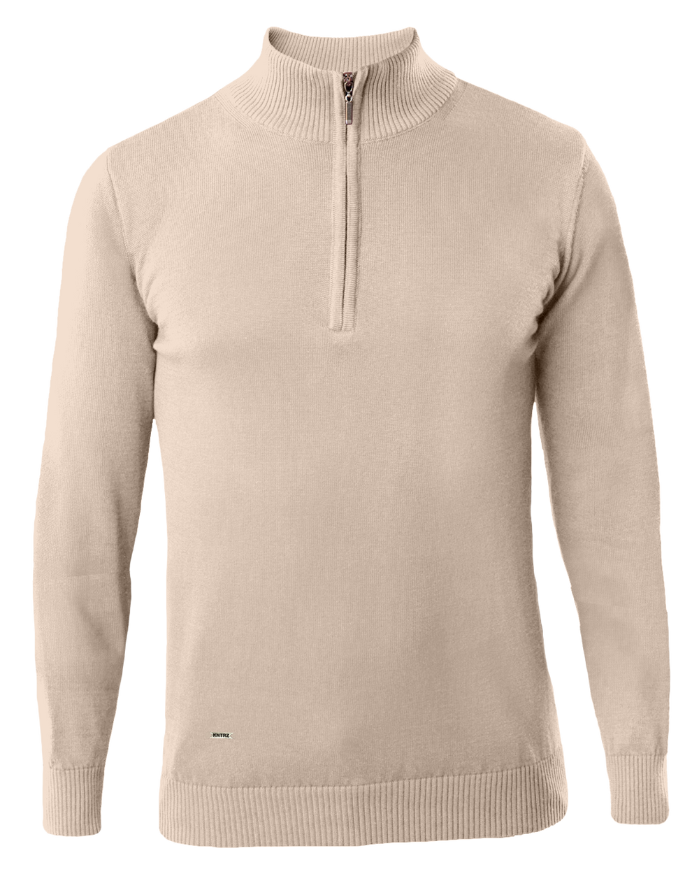 Half zip džemper 04 - Bleach Sand